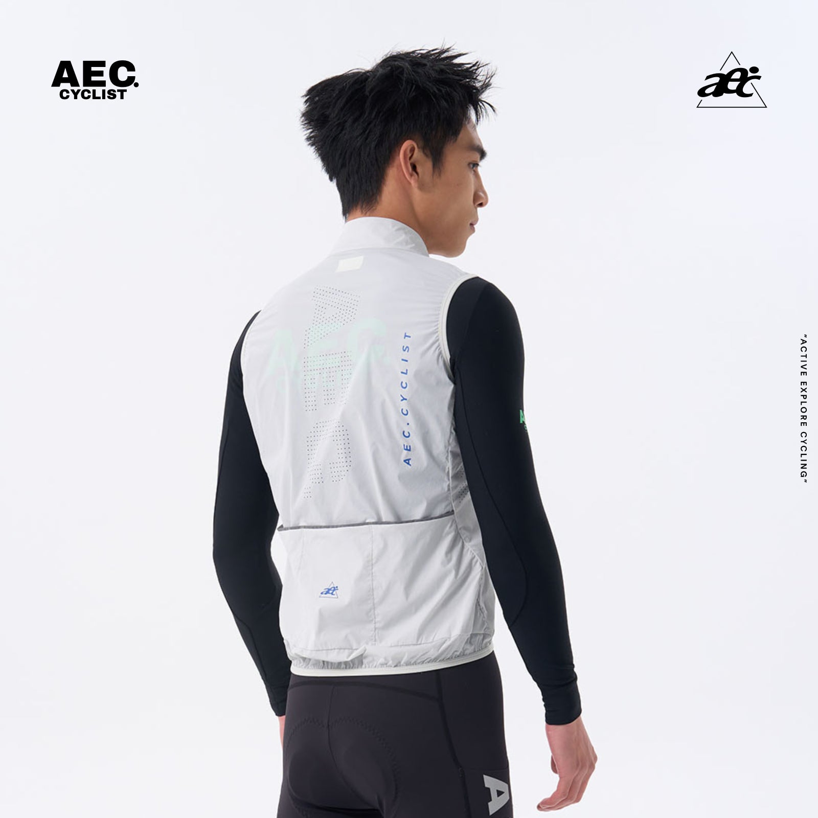 AEC Men's Cycling Vests Windproof Road Bike Bicycle Tops Reflective Le – aec cycling
